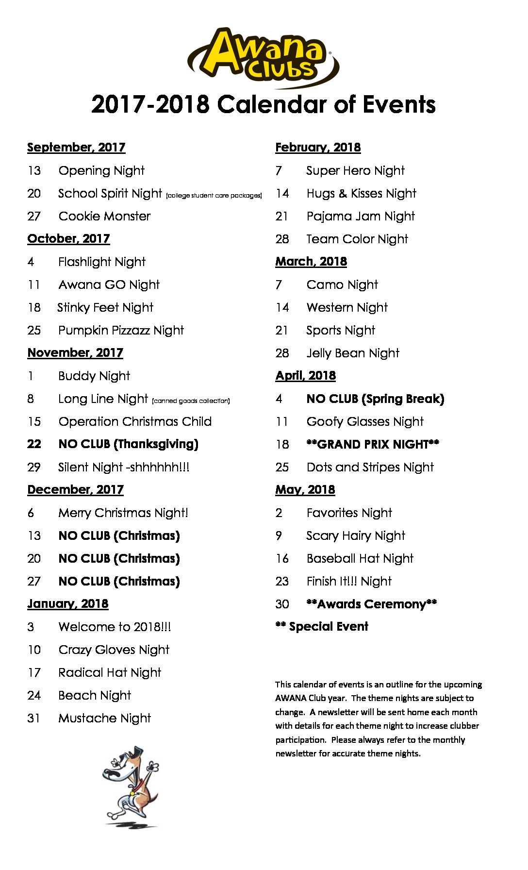 Awana Theme Pdf Resources