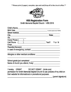 Registration Form Vbs
